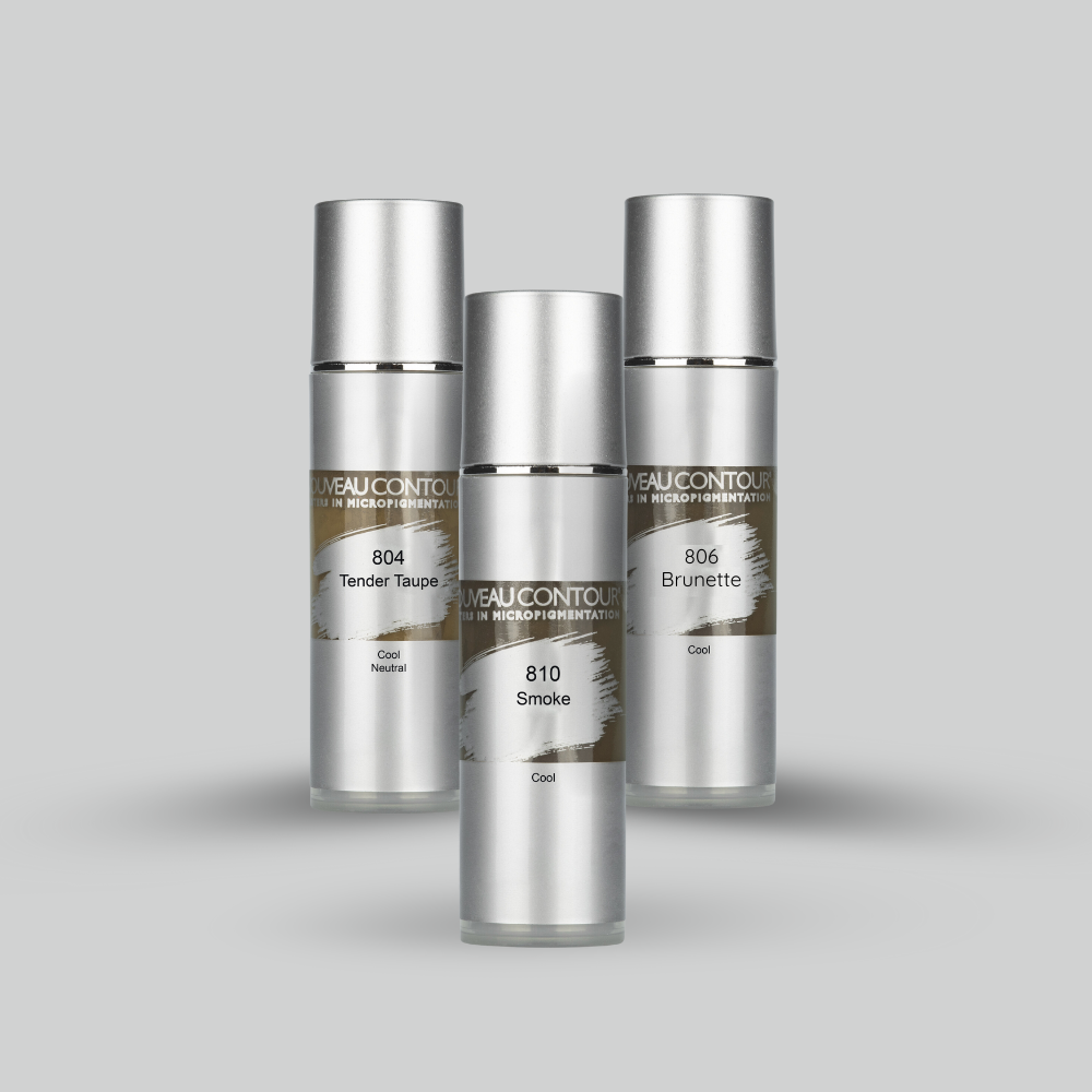 Eyebrow Pigments – Cool Set Fusion Color Guide – Nouveau Contour USA